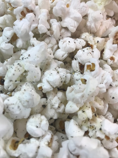 Truffle Salt, Parmesan and Cracked Pepper Popcorn – Sunshine and Savory