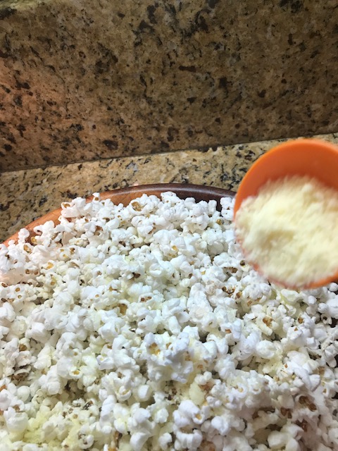 Truffle Salt, Parmesan and Cracked Pepper Popcorn – Sunshine and Savory