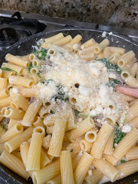 Rigatoni with Sweet Italian Sausage and Arugula in a Jalapeño Lemon ...